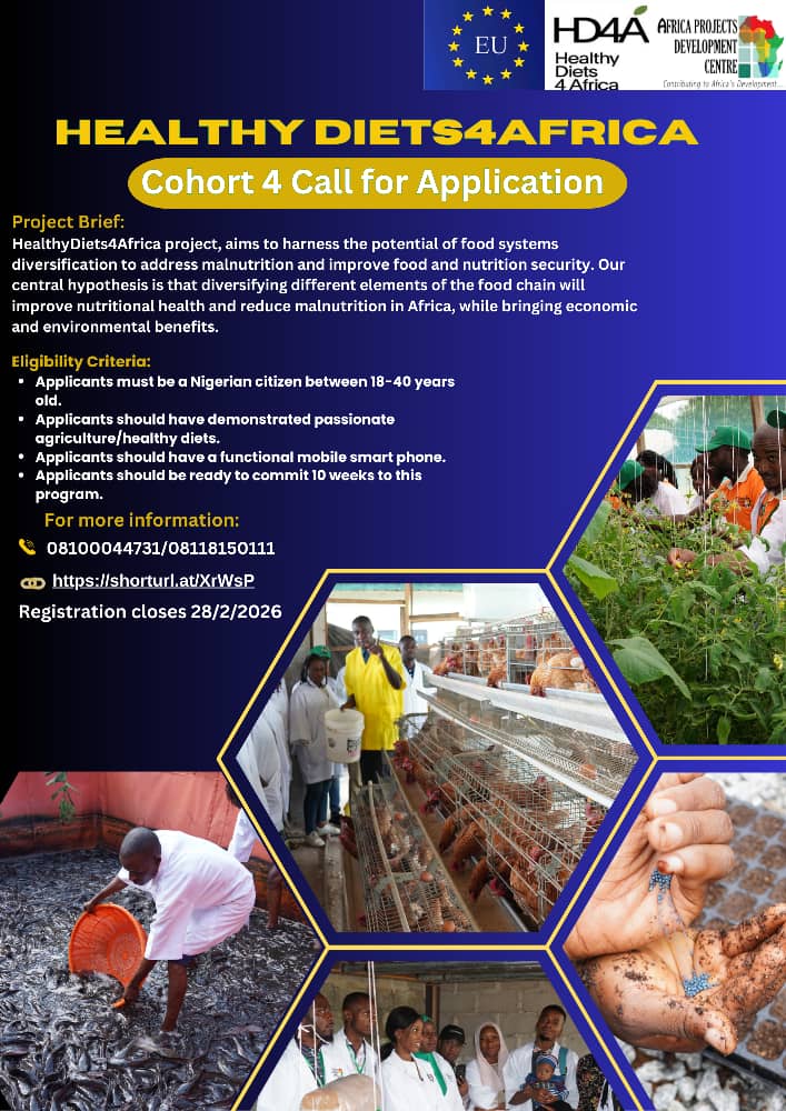 APDC Group: HealthyDiets4Africa Cohort 4 Training – Apply Now